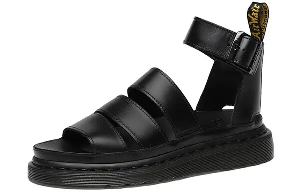 Dr. Martens Vintage Platform Strappy Sandals - Black