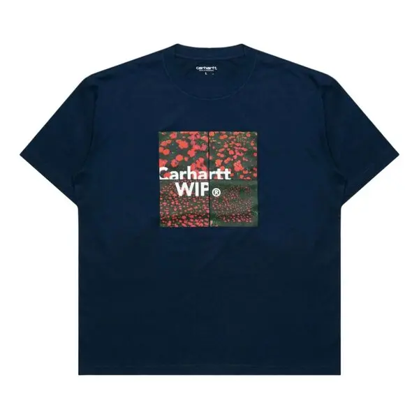 Carhartt Work In Progress Valley Short Sleeve T-shirt - Navy