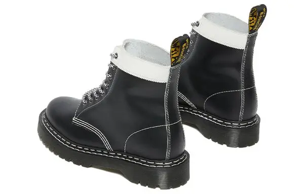 Dr. Martens Pascal Bex Leather Contrast Lace Up Boots - Black