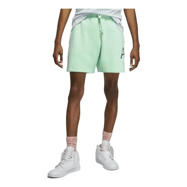 JORDAN Solid Color Logo Knit Shorts - Multi-color