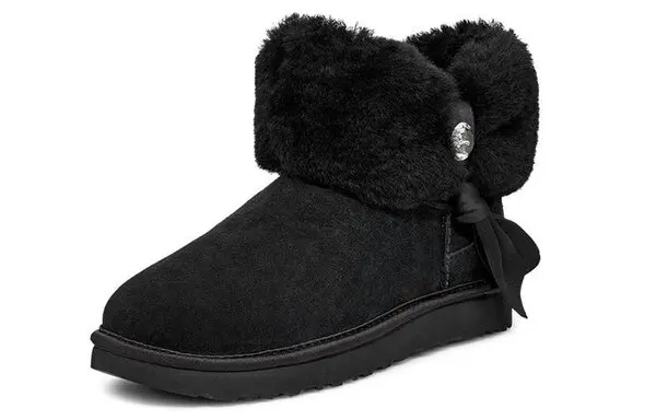 UGG Cinched Fur Mini Boots