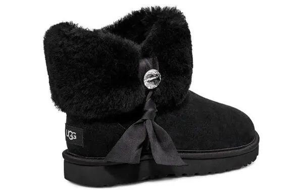 UGG Cinched Fur Mini Boots