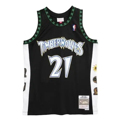 Mitchell & Ness Minnesota Timberwolves Kevin Garnett 1995-96 Nba Swingman Jersey - Black