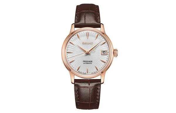 SEIKO Presage Automatic Watch With Brown Leather Strap