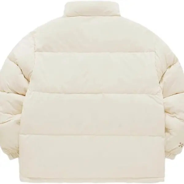 FILA FUSION Logo Printed Down Jacket - Beige