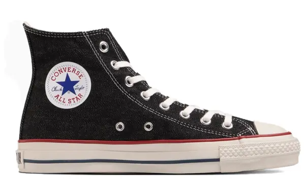 CONVERSE Chuck Taylor All Star Mij Okayama Denim High Top - Black/white/red