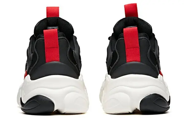 ANTA Grand Slam Lace-up High-top Sneakers - Black/white/red