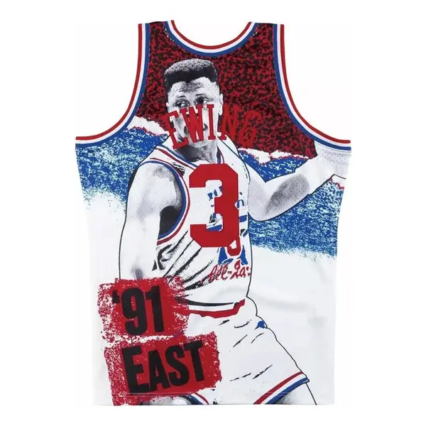 Mitchell & Ness X Nba All Star 1991 East Swingman Jersey Patrick Ewing - White/blue/red