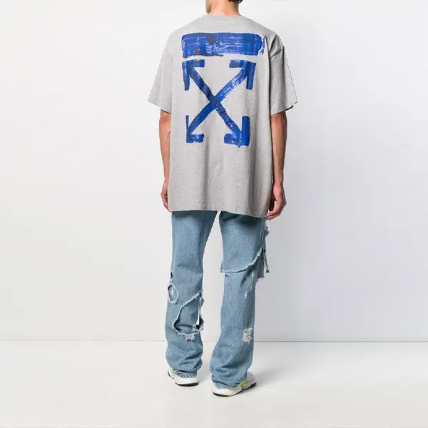 Off-White Arrows Oversized Short-sleeved T-shirt - Grey