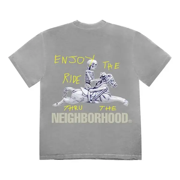 TRAVIS SCOTT Cactus Jack X Neighborhood Carousel T-shirt - Grey