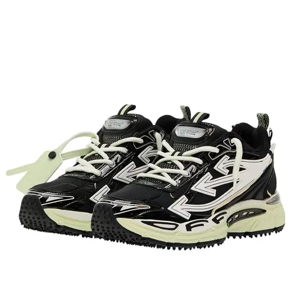 Off-White Be Right Back Sneakers - Black/lime