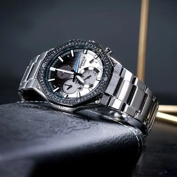 Casio Edifice Solar Powered Chronograph Watch With Sapphire Crystal