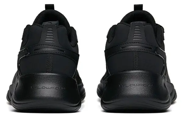ANTA Leather Running Series Sneakers - Black/white