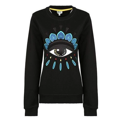 Kenzo Pullover Hoodie With Graphic Detail - Black