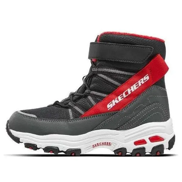 Sketchers D'lites Lace-up Boots With Hook-and-loop Closure
