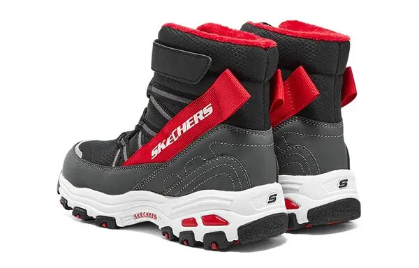 Sketchers D'lites Lace-up Boots With Hook-and-loop Closure