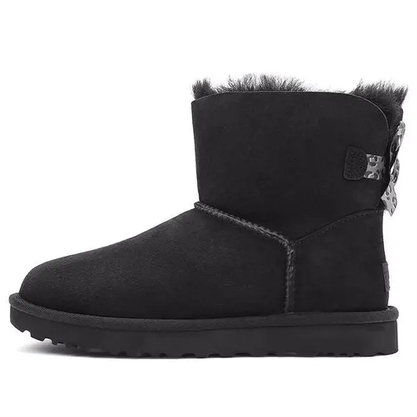 UGG Mini Bailey Bow Ii Exotic Boot - Black