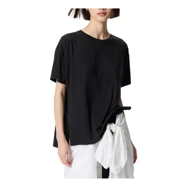 Uniqlo Seamless Crew Neck Short Sleeve T-shirt - Black