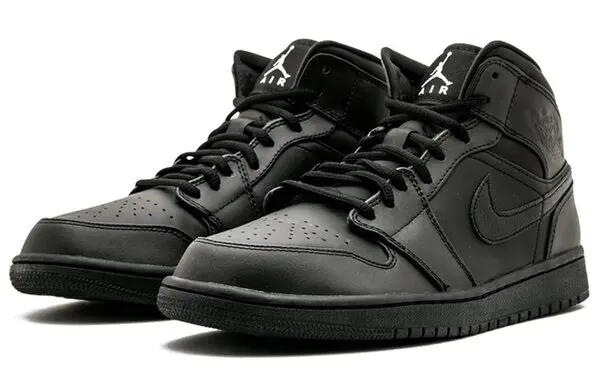 JORDAN 1 Mid White - Black