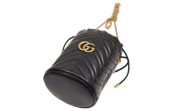Gucci Gg Marmont Mini Bucket Bag - Black