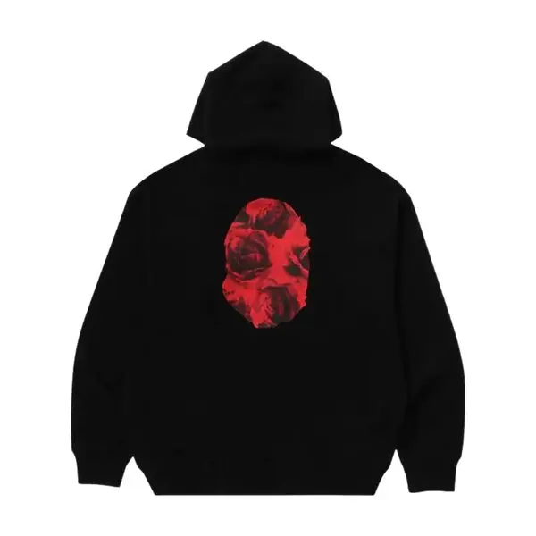 A BATHING APE Floral Camo Ape Head Relaxed Fit Pullover Hoodie