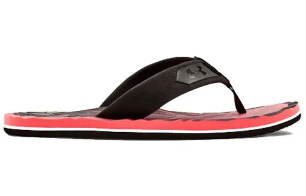 Under Armour Marathon Key 4 Thong Sandals - Black/red