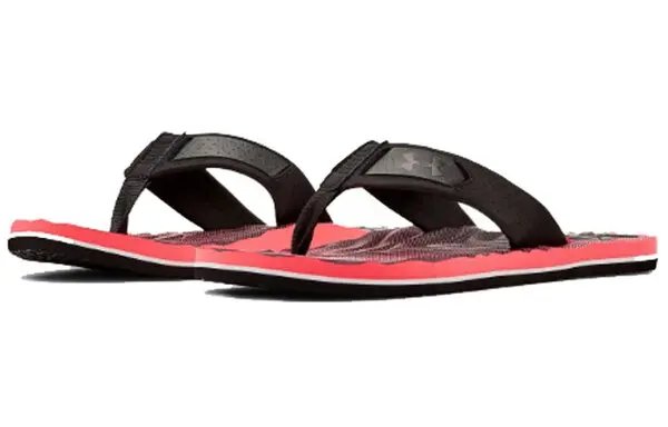 Under Armour Marathon Key 4 Thong Sandals - Black/red