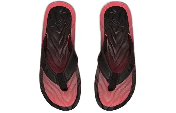 Under Armour Marathon Key 4 Thong Sandals - Black/red