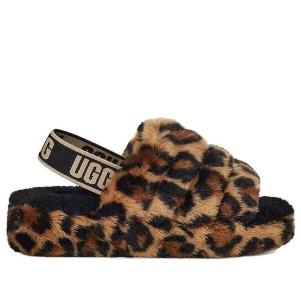 UGG Fluff Yeah Leopard Slides