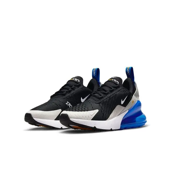 Nike Max 270 Gs "black Game Royal - Balck//blue