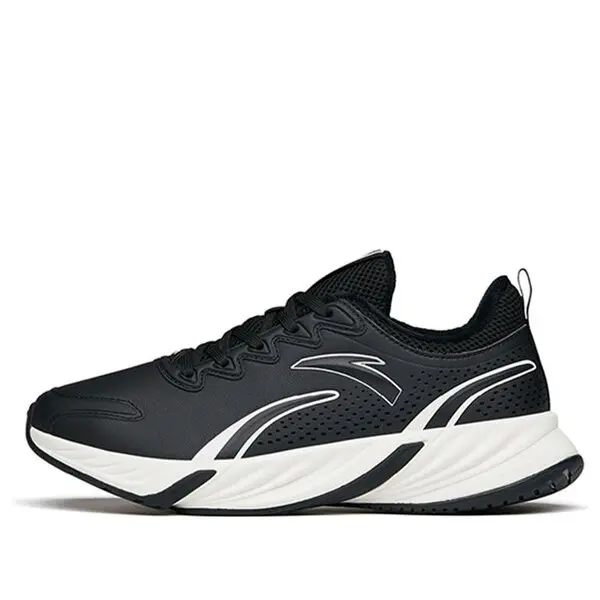 ANTA Run Collection Fleeced Sneakers - Black/white