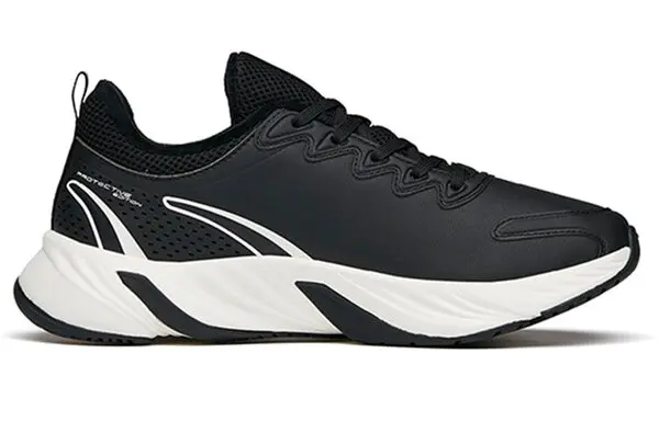 ANTA Run Collection Fleeced Sneakers - Black/white