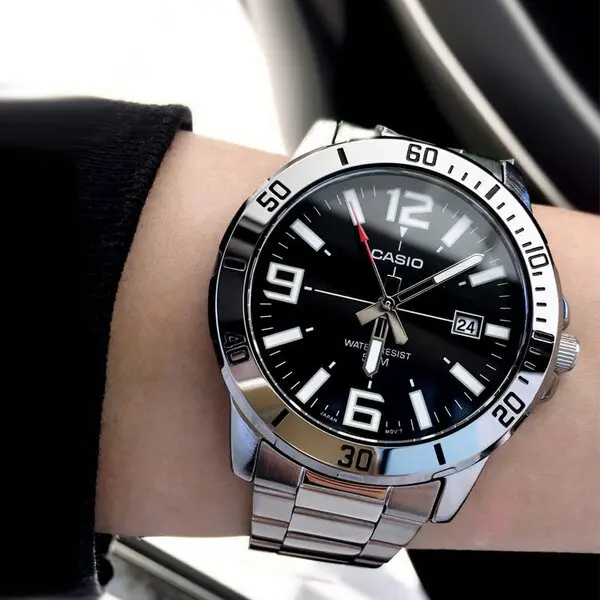 Casio Stainless Steel Strap Analog Watch