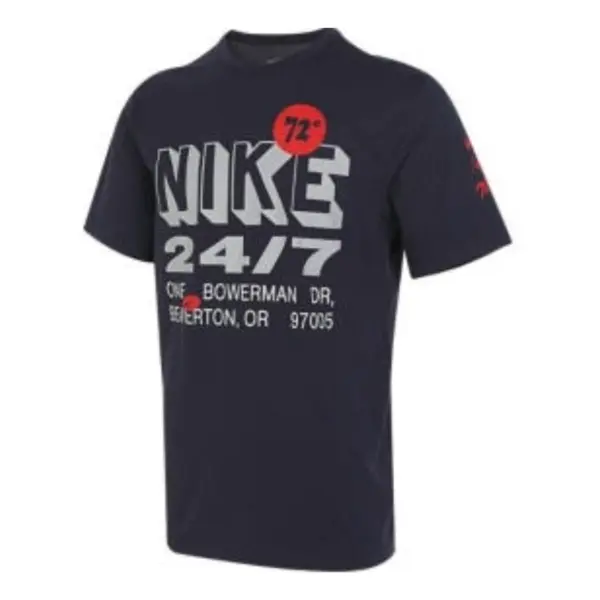 Nike Dri-fit Uv Hyverse T-shirt - Navy/grey