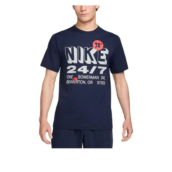 Nike Dri-fit Uv Hyverse T-shirt - Navy/grey