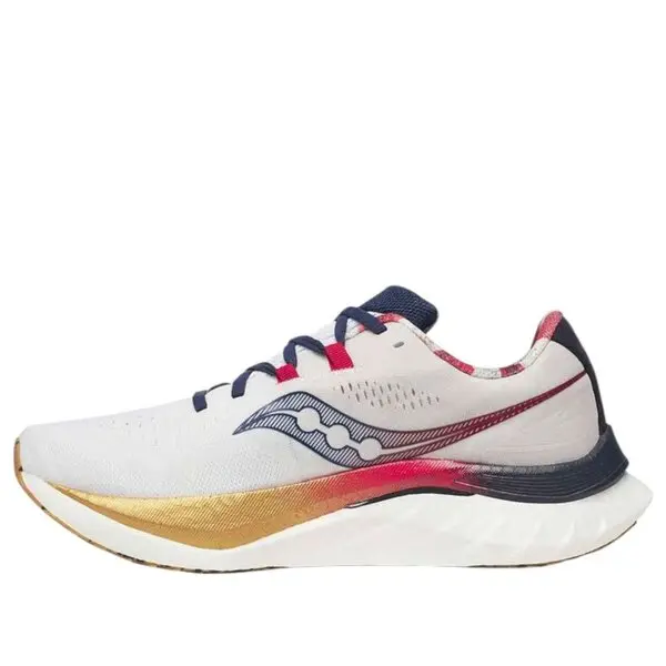 Saucony Endorphin Speed 4 "boston Marathon" Athletic Sneakers - White/navy