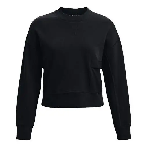 Under Armour Project Rock Fleece Crew Sweatshirt - Black