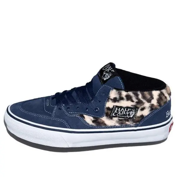 VANS Half Cab X Supreme Leopard Print Sneakers - Navy Blue