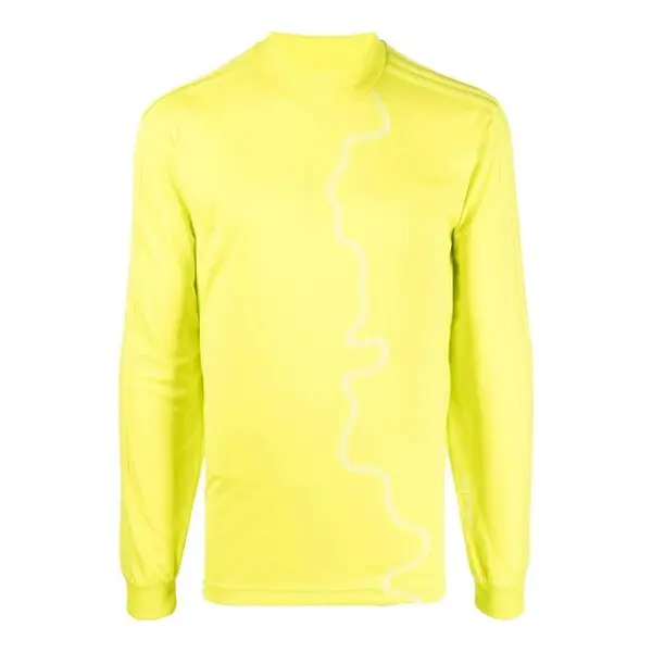 Adidas Abstract Pattern Printing Stripe Long Sleeves Yellow - Default Colorway
