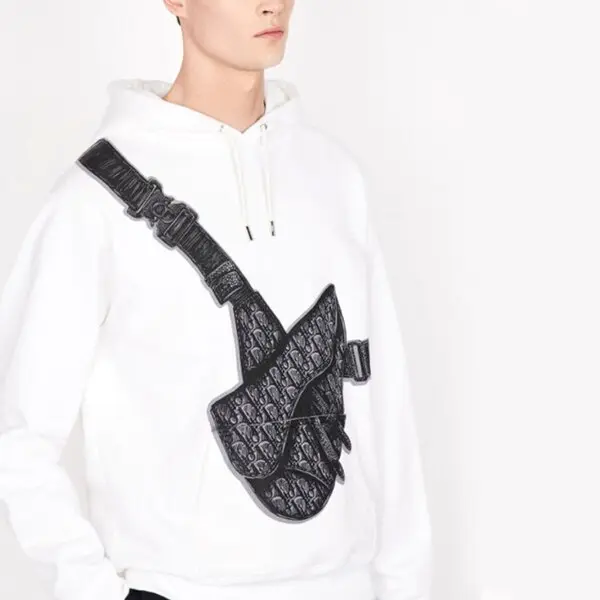 Dior Ss20 Saddle Bag Printed Hoodie