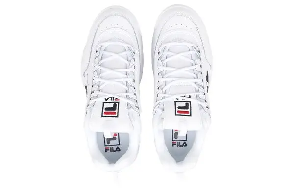 FILA Disruptor 2 Low Top Sneakers - White/black/red