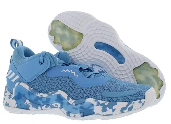 Adidas D.o.n. Issue #3 Lace-up High-top Sneakers - Blue/white