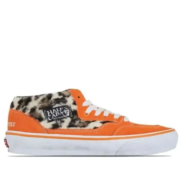 VANS Half Cab X Supreme "leopard Orange - Orange/white