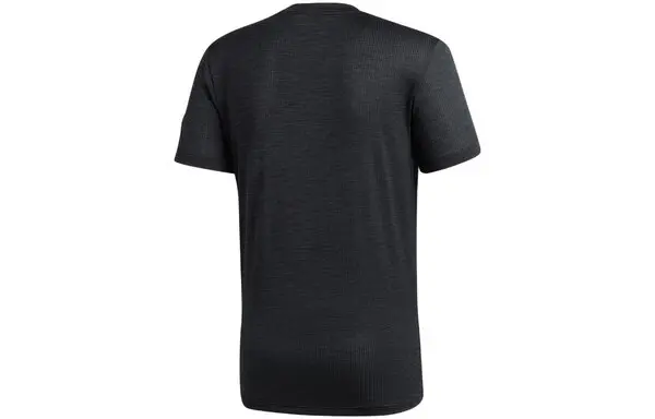 Adidas Sports Logo Solid Color Short Sleeve Carbon Black T-shirt - Multi-color
