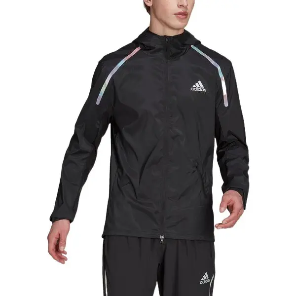 Adidas Sporty Hooded Jacket With Logo Detailing - Default Colorway
