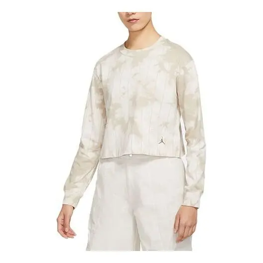 JORDAN Air Breathable Tie & Dye Long Sleeve T-shirt - Gray