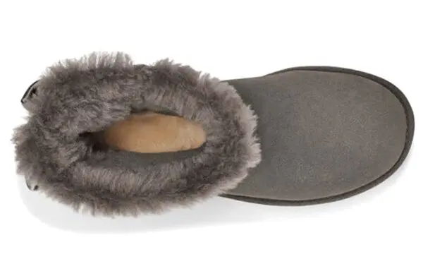 UGG Mini Bailey Bow Glimmer Boots - Charcoal