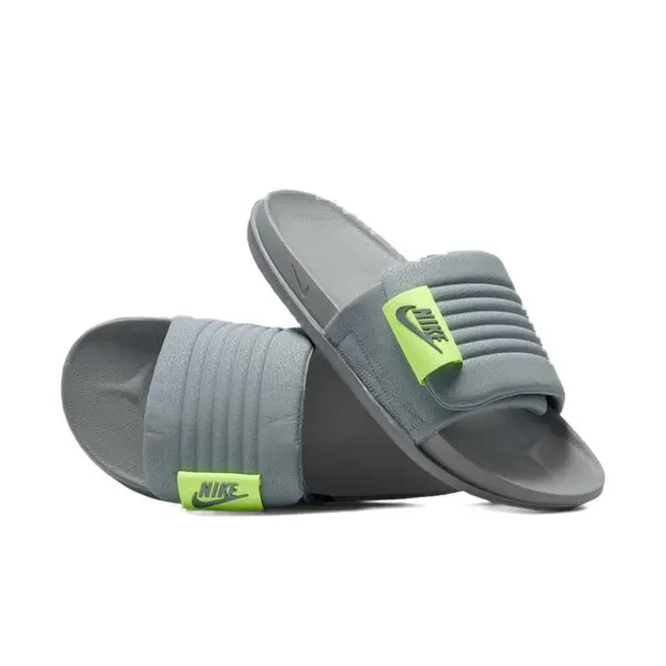 Nike Offcourt Adjust Slides - Cool Grey/volt/cool Grey