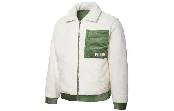 PUMA Cord Embroidered Logo Reversible Corduroy Jacket