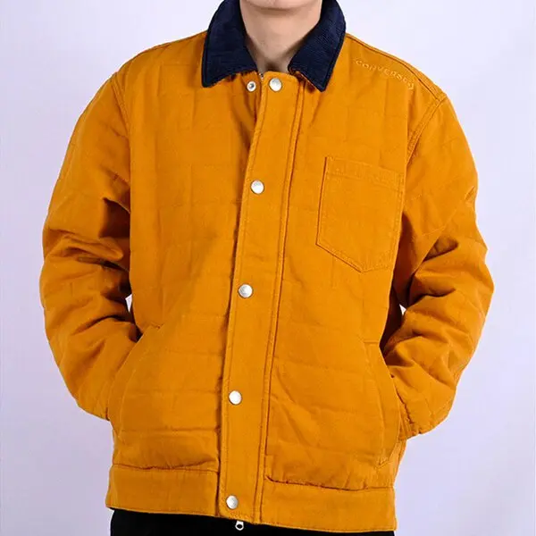 CONVERSE Quilted Utility Jacket With Corduroy Collar